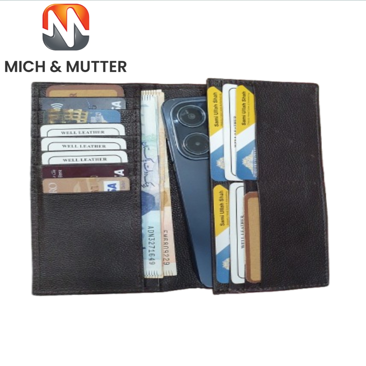 Eclipse Long Leather Wallet – michandmutter.com